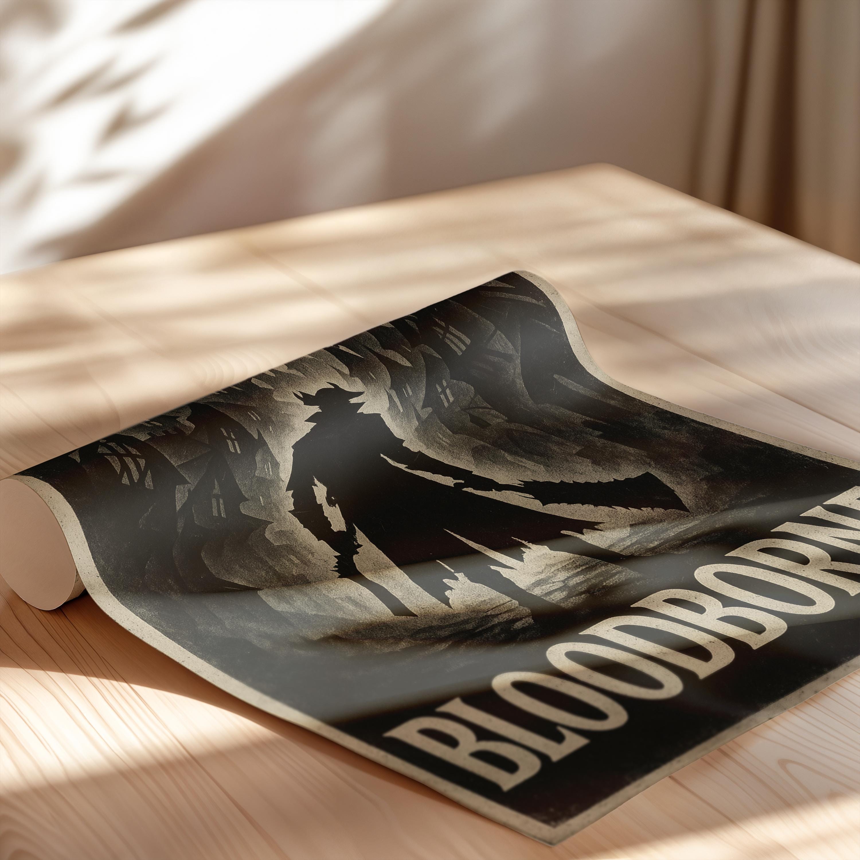Bloodborne Gothic Horror Poster: German Expressionist Dark Souls Art - Etsy
