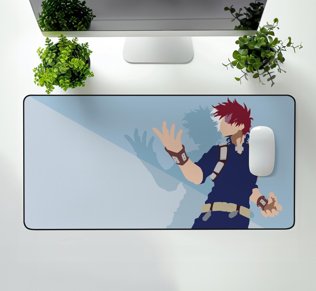 Todoroki Desk Mat, My Hero , Anime Mouse Pad, Gaming Pad, Office Decor ...