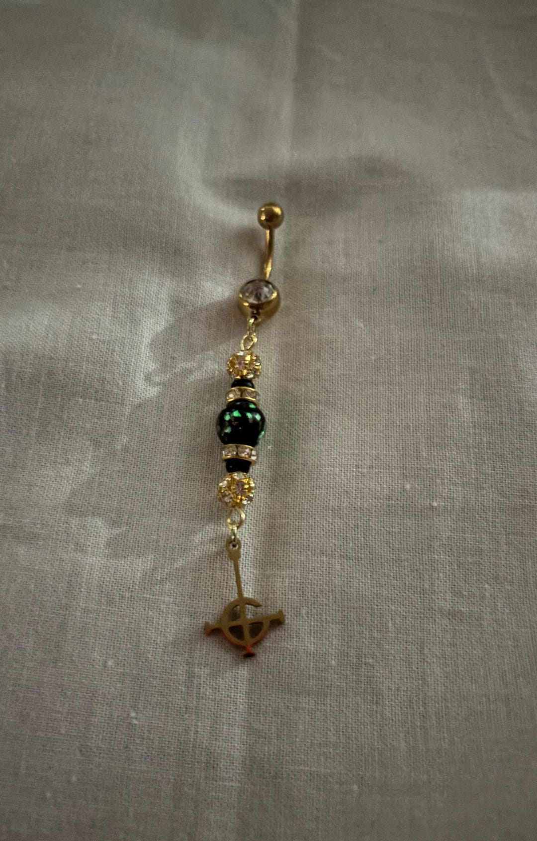 Ghost Band Jewelry - Navel Ring - Belly Button Ring - Glow in the Dark ...