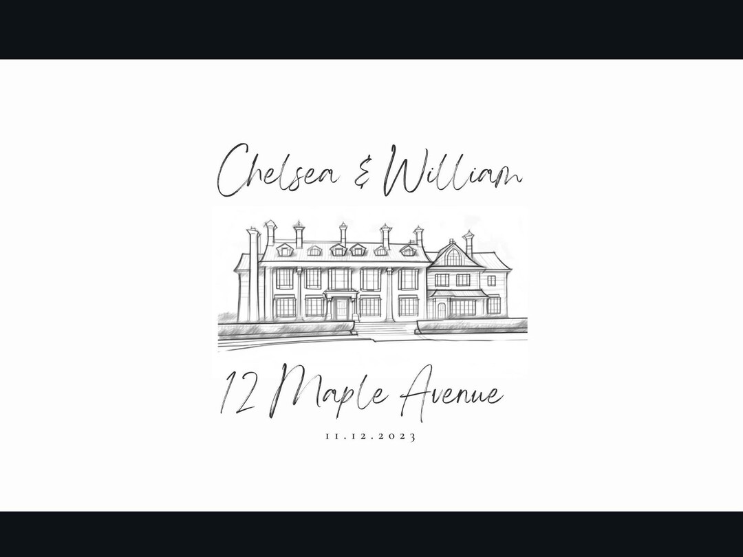 New Home Line Drawing Gift - Etsy