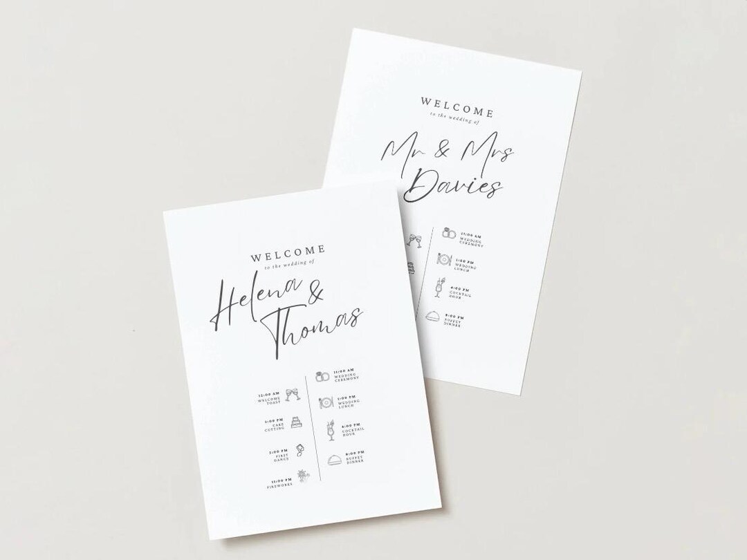 Order of the Day Signage - Etsy