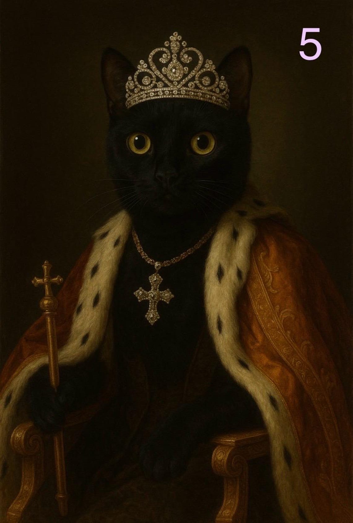 Unlimited Edits Fully Customisable Regal Royal Pet Portrait Drawing ...