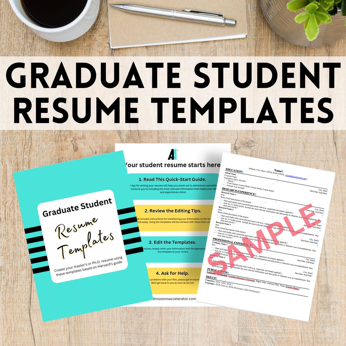 Graduate Student Resume Template – MS Word CV Template Suitable for ...