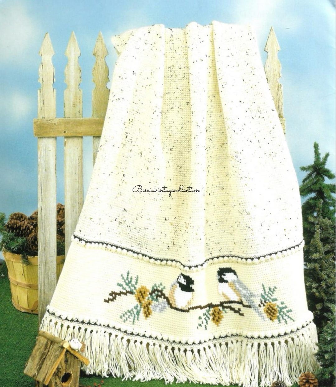 Vintage Crochet Chickadee Afghan Pattern: Graph Style (PDF Pattern) - Etsy