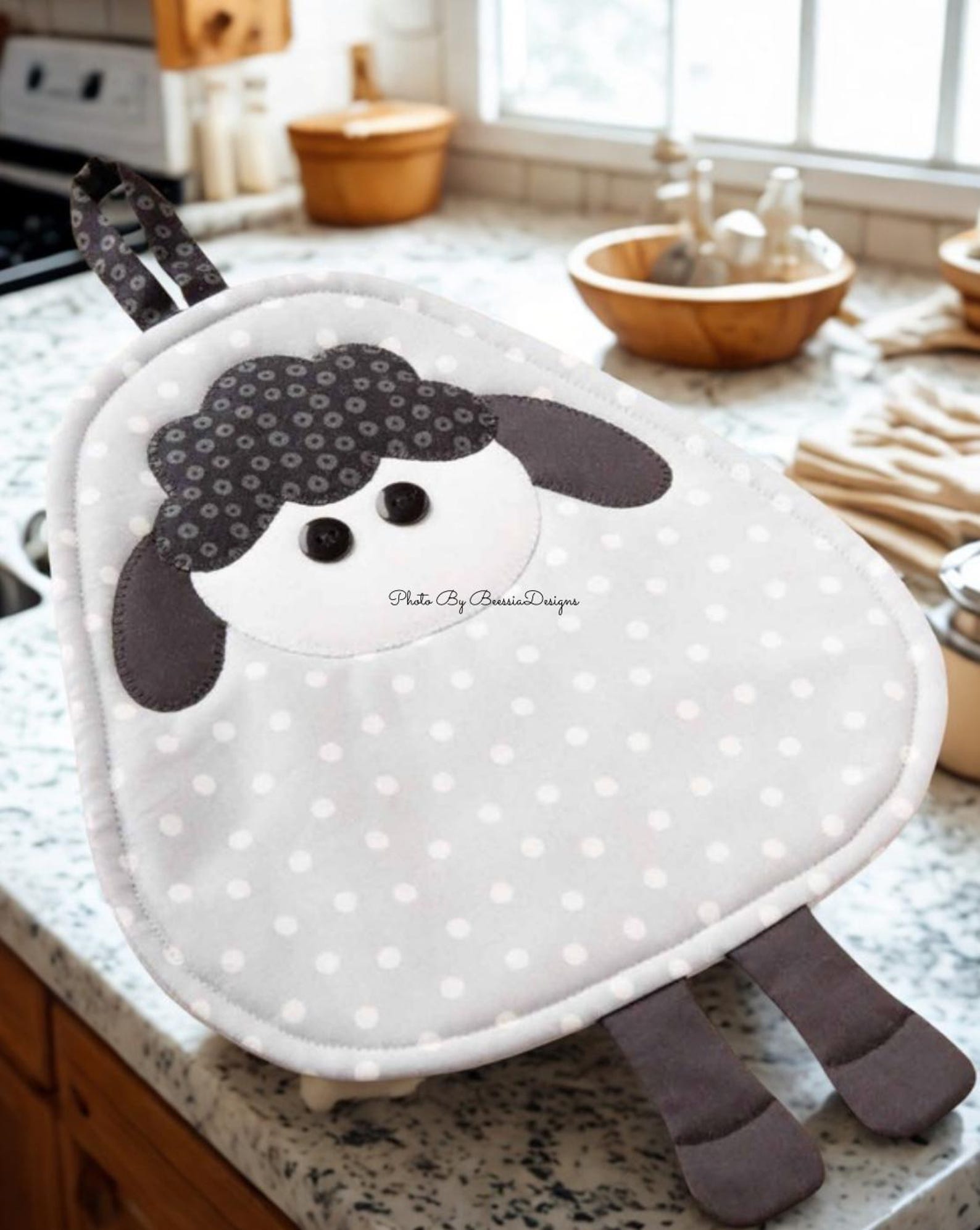 Lamb Chop Appliqué Pot Holder Sewing Pattern (PDF Pattern) - Etsy