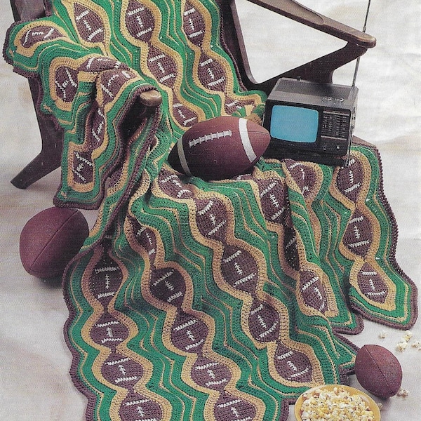 Football Afghan - Etsy