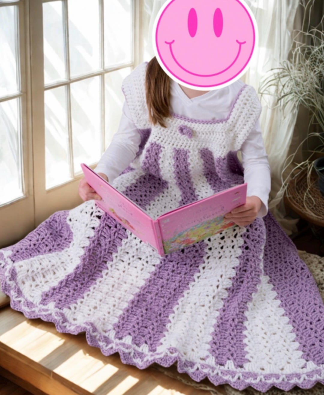 Crochet Princess Snuggie Pattern Princesses Afghan Pdf Pattern