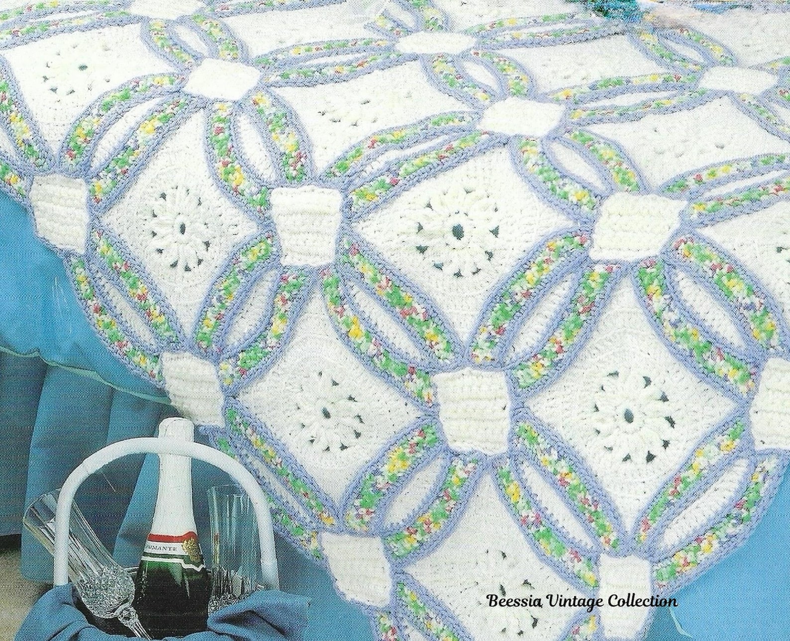 Vintage Double Wedding Ring Crochet Afghan Pattern (PDF Pattern) - Etsy
