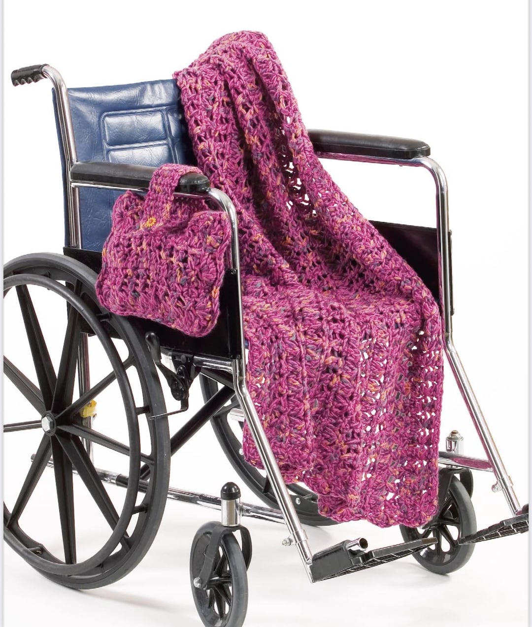 Crochet Wheelchair Afghan & Caddy Pattern (PDF Pattern): Easy-to-read ...