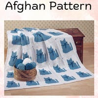 Crochet Cat Afghan Pattern PDF - Etsy