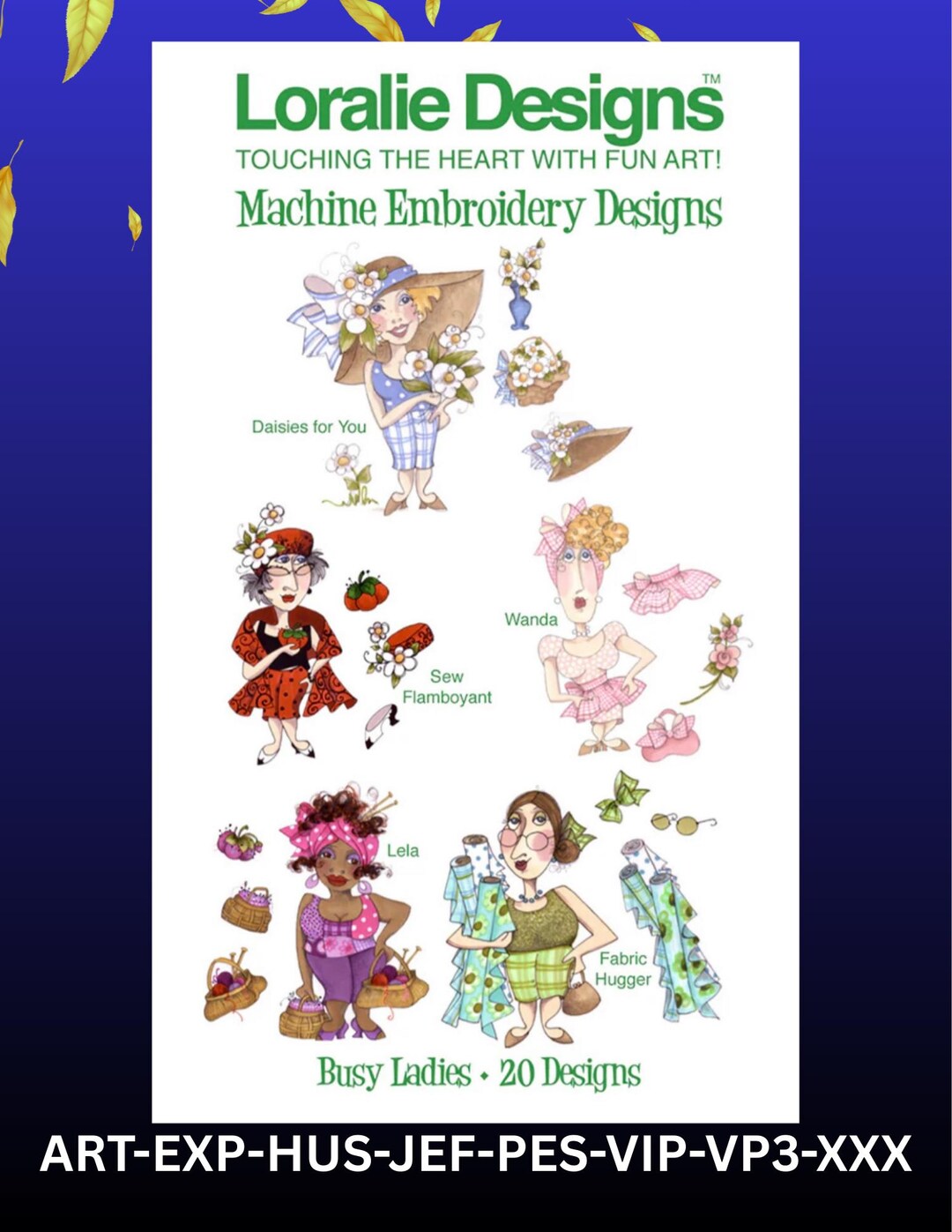 Loralie Designs Busy Ladies Machine Embroidery USB Stick - Etsy