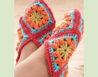Adult Cow & Pig Slippers Crochet Pattern One Size ~ Aran Worsted / 10 ...