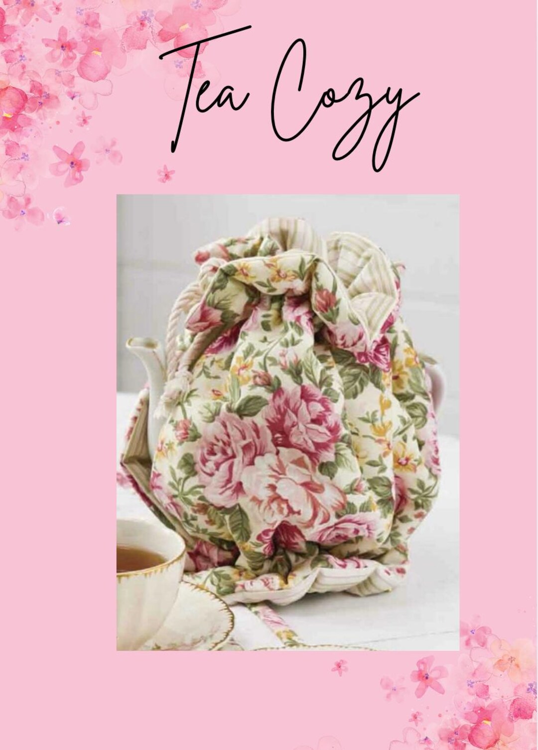 Vintage Fabric Tea Cozy Sewing Pattern: Easy Leftover Project (PDF ...