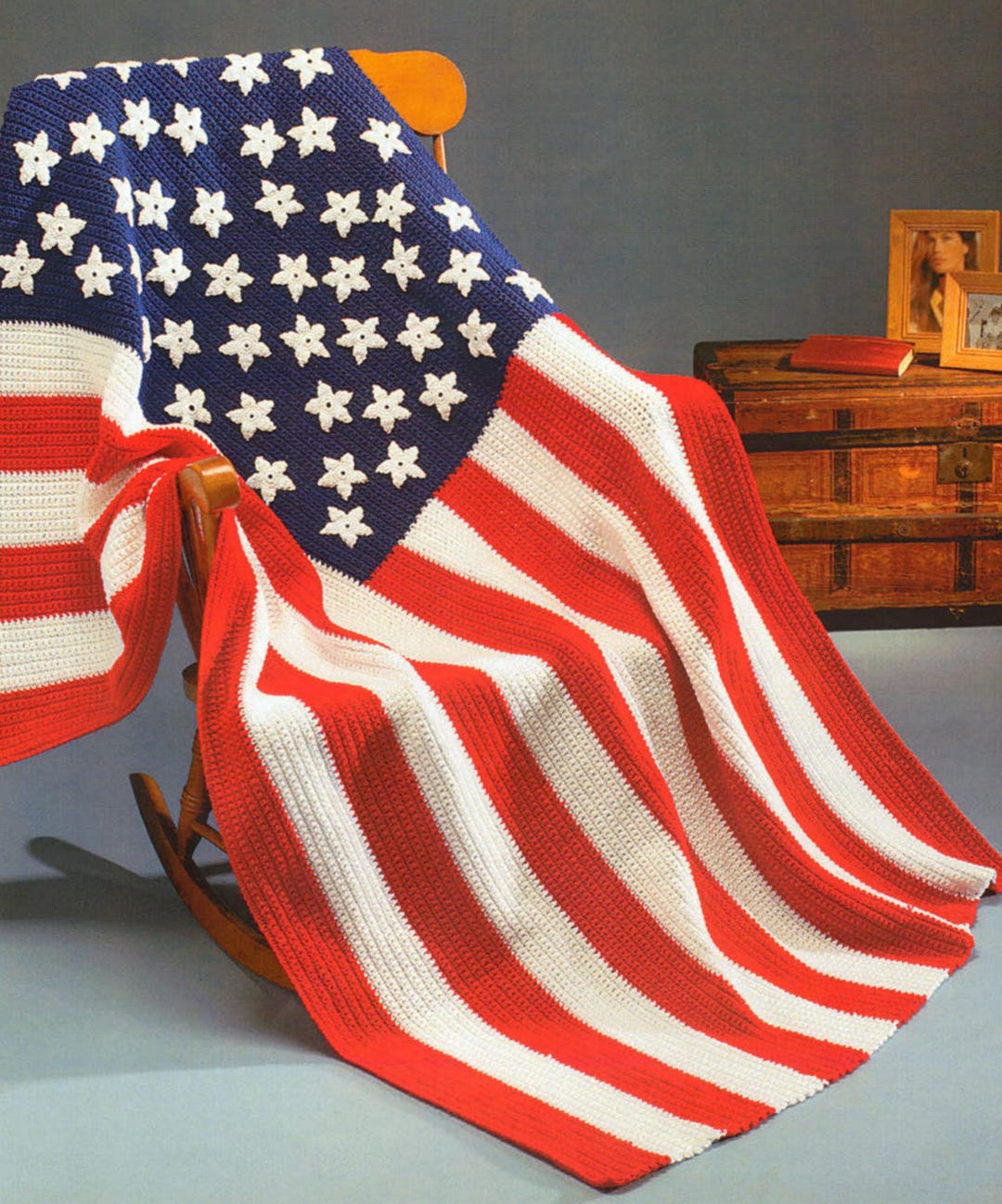 Crochet Pattern, American Flag Crochet Pattern, PDF Crochet Pattern ...