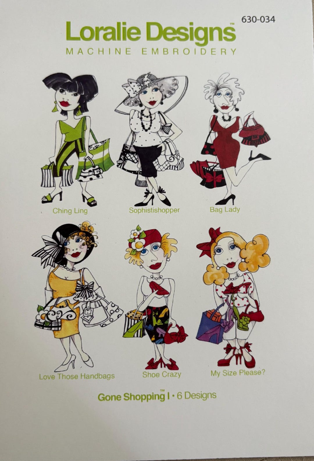 Loralie Designs, Gone Shopping 1, Machine Embroidery Design, Loralie ...