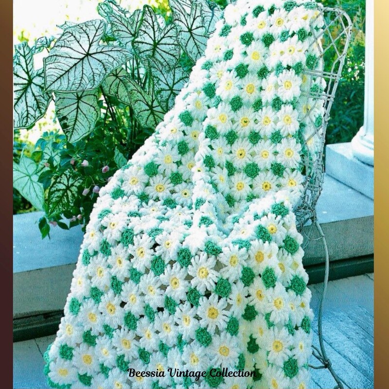 Daisy Afghan - Etsy