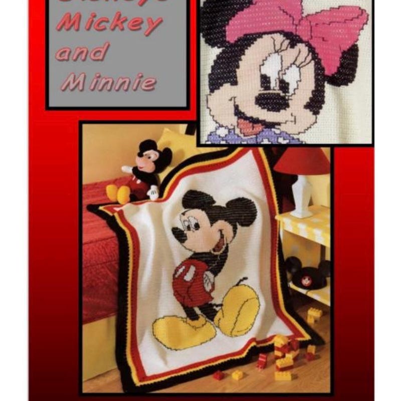 Mickey Mouse Crochet Blanket Pattern - Etsy