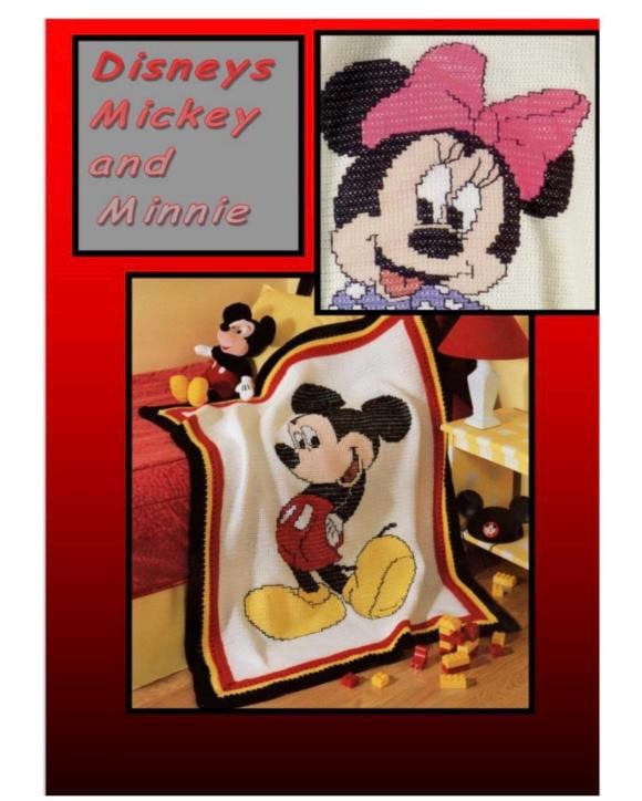 Crochet Pattern,disney Crochet Afghan,mickey Mouse Blanket,minnie Mouse ...