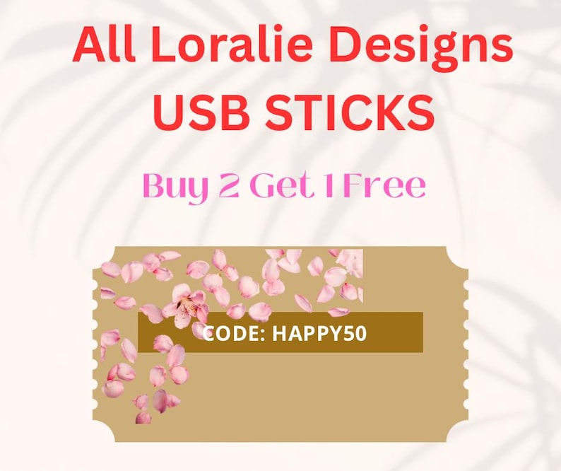 Loralie Designs Machine Embroidery USB Stick: Sew Curious Designs - Etsy