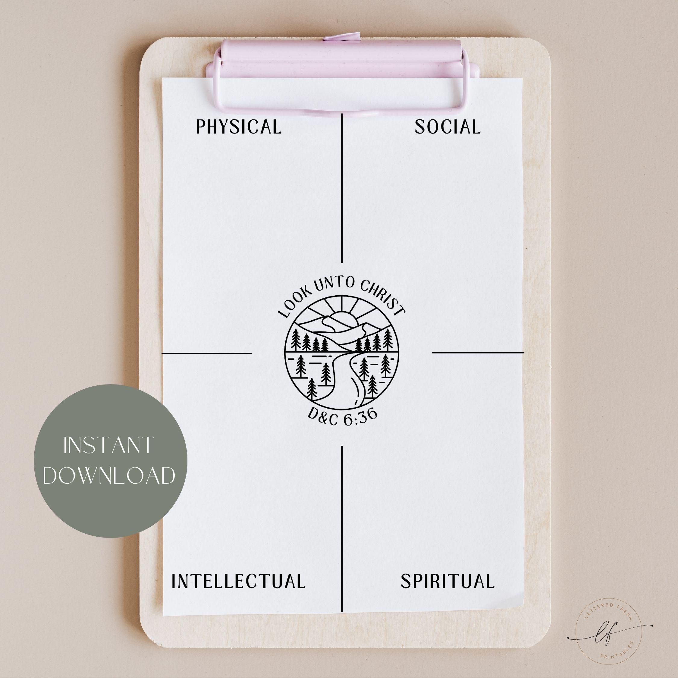 2025 LDS Youth Goal Sheet Theme Printable Goal Worksheet Youth Theme ...