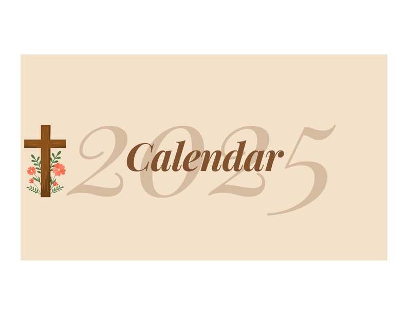 2025 Printable Calendar With Biblical Quotes and Inspirations Christian ...