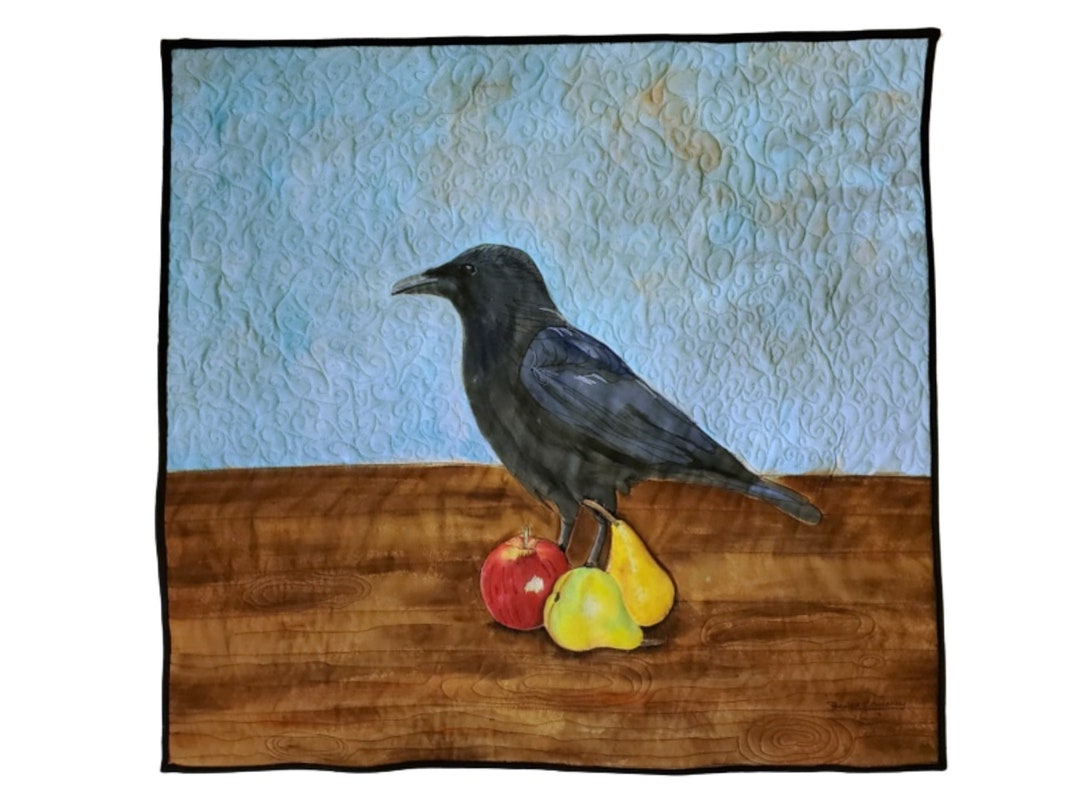 Crow Textile Fine Art Wall Hanging - Bring Them All to the Table ...