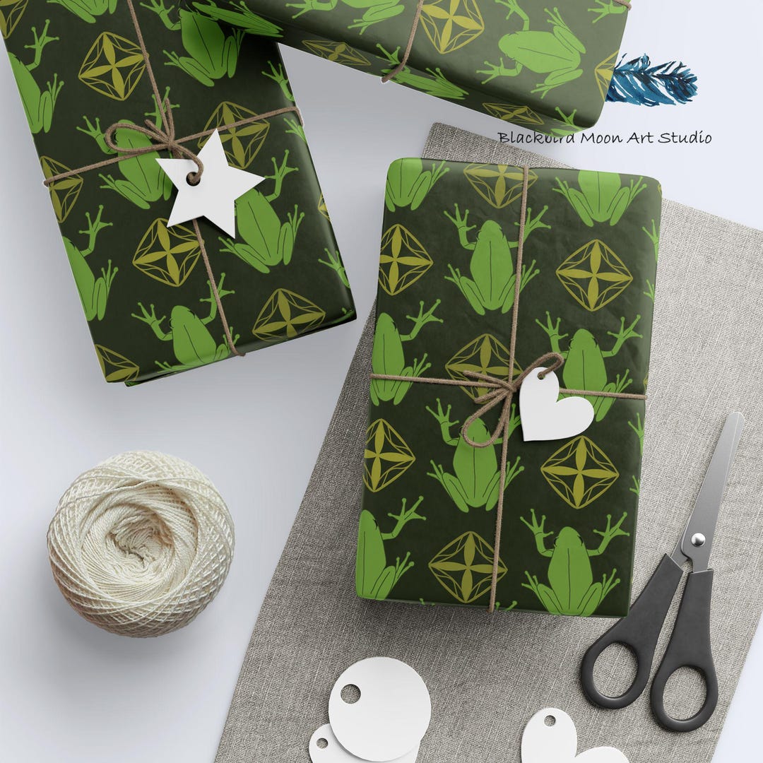 Tree Frog Wrapping Paper Eco-friendly Gift Wrap for Nature Lovers ...