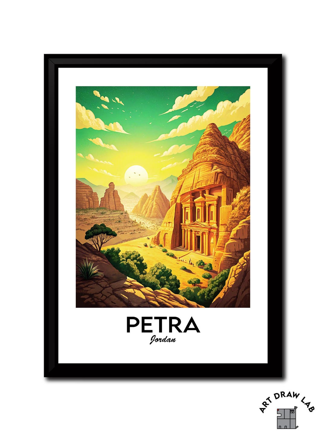 Petra Poster,jordantravel Poster, Digital Download Png,wall Decoration ...