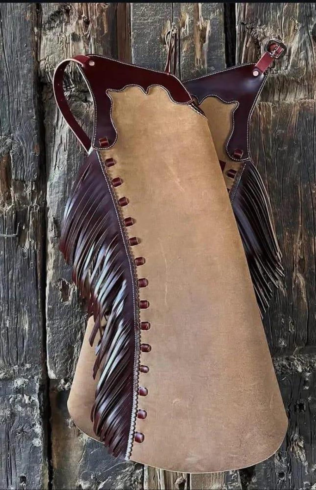 Leather Chinks Chaps Hand Made Western Suede Chap Horse Riding Fringes ...