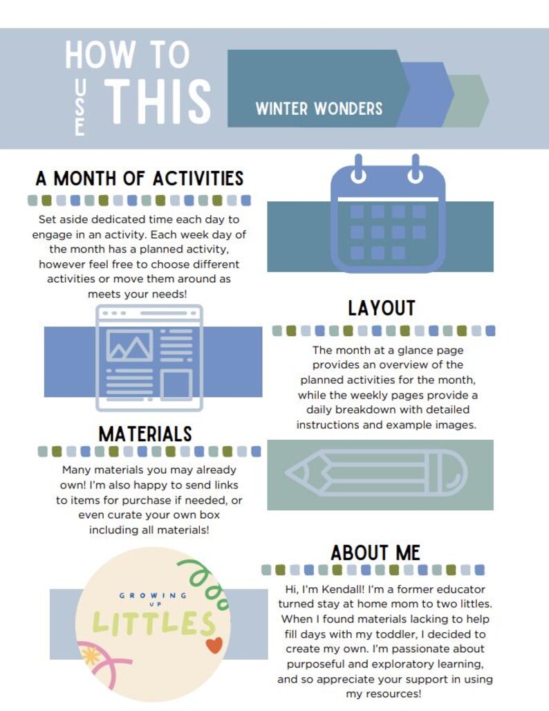 Winter Activity Bundle for Toddlers | January Sensory Play Guide ...