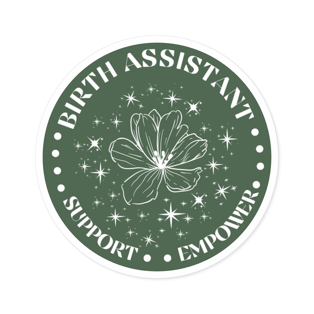 Birth Assistant Sticker, Doula Gift Vinyl Decal for Midwives, Labor and ...
