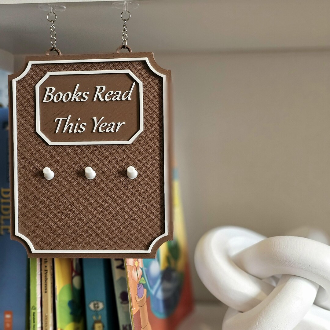 Hanging Books Read Counter for Bookshelf or Custom Library, up to 999 ...
