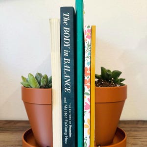 Planter Bookends, Plant Bookend, Bookshelf Planter, Plants Pots - Etsy