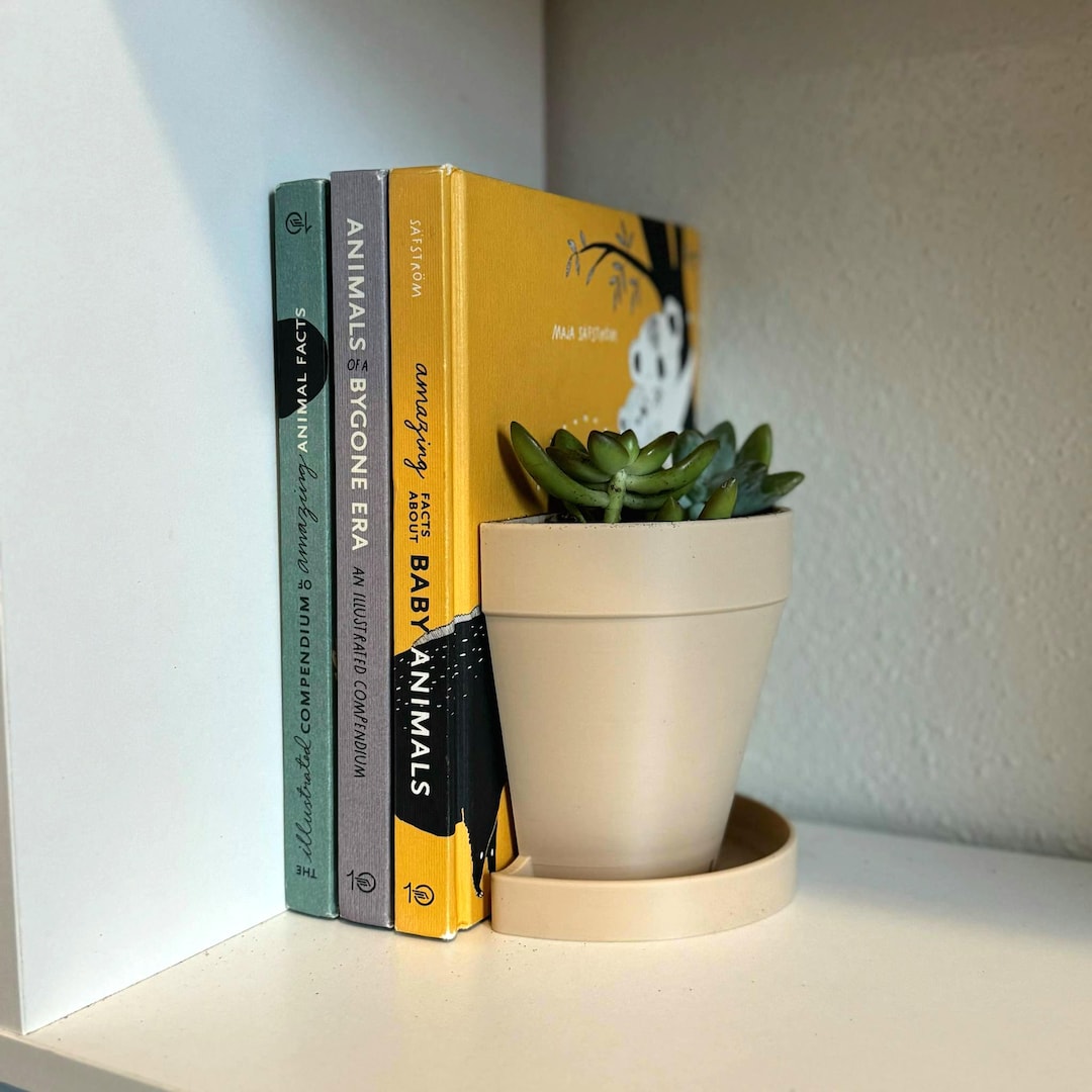 Planter Bookends, Plant Bookend, Bookshelf Planter, Plants Pots - Etsy