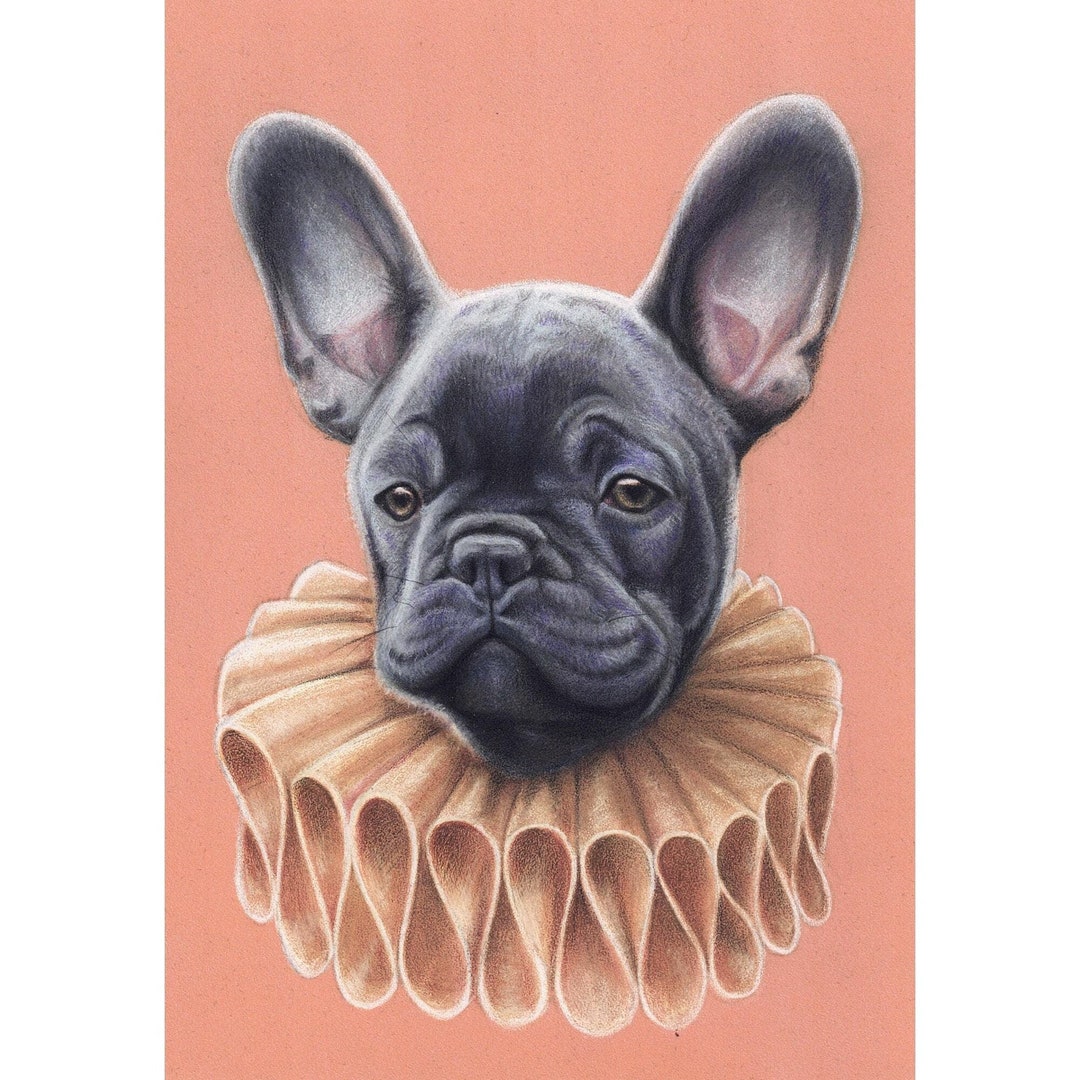 Custom Colored Pencil Dog Portrait, Handmade Pet Art, Personalized Dog ...