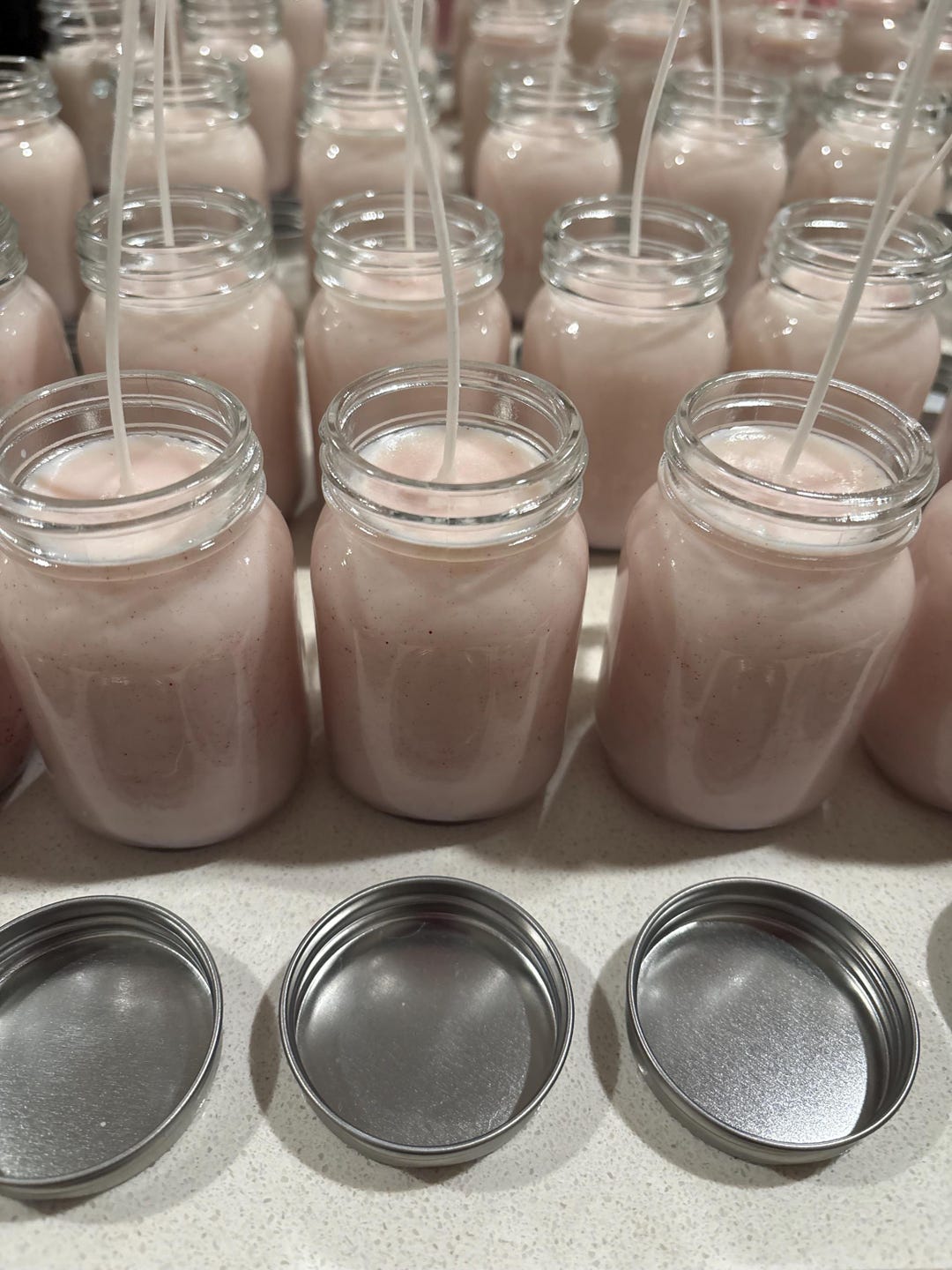 Blush Glow Mini Jar Candles - Etsy