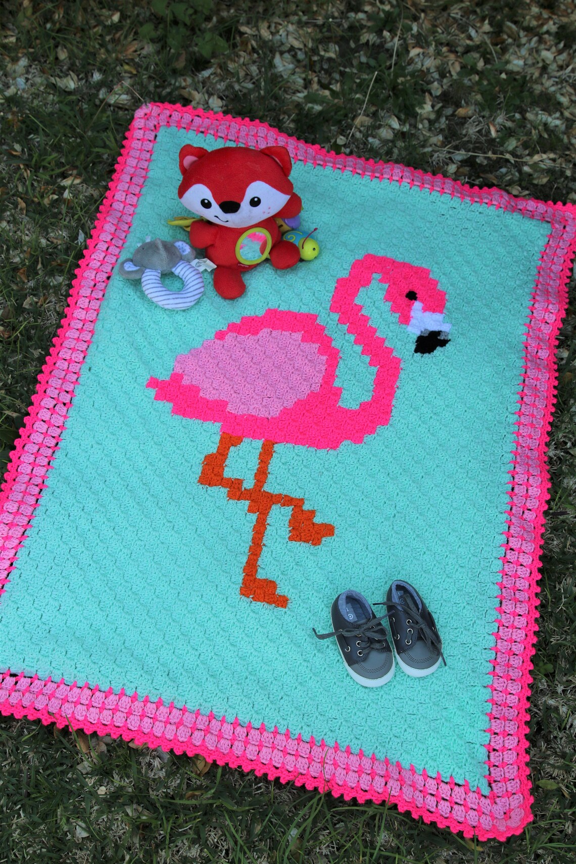 INSTANT DOWNLOAD PATTERN Flamingo Tropicale C2c Crochet | Etsy