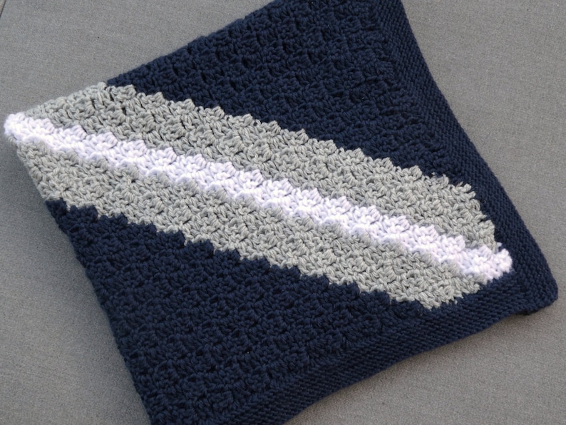 INSTANT DOWNLOAD PATTERN Crochet Navy Blue Azul Marinho C2C - Etsy Canada