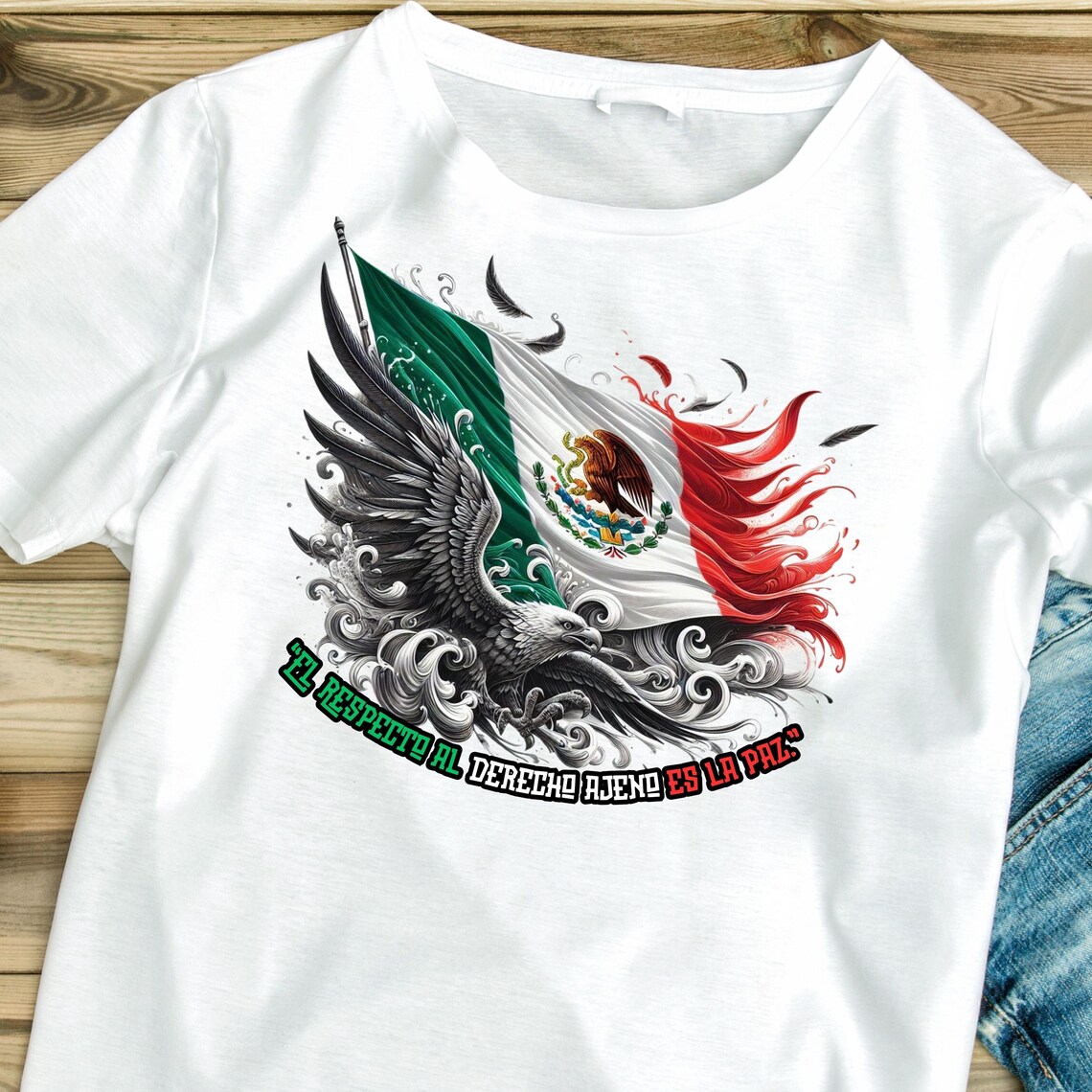 Mexican Flag Pride Png--instant Download Mexican Pride Flag With Benito ...