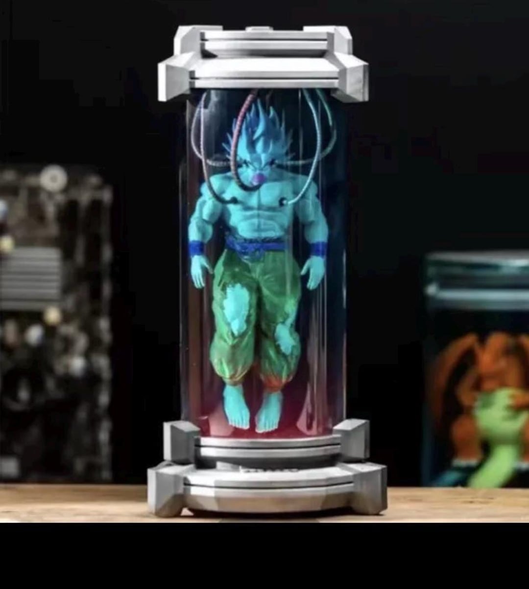 Dragon Ball Z Figure night Light Goku Resurrection Chamber / 24cm - Etsy