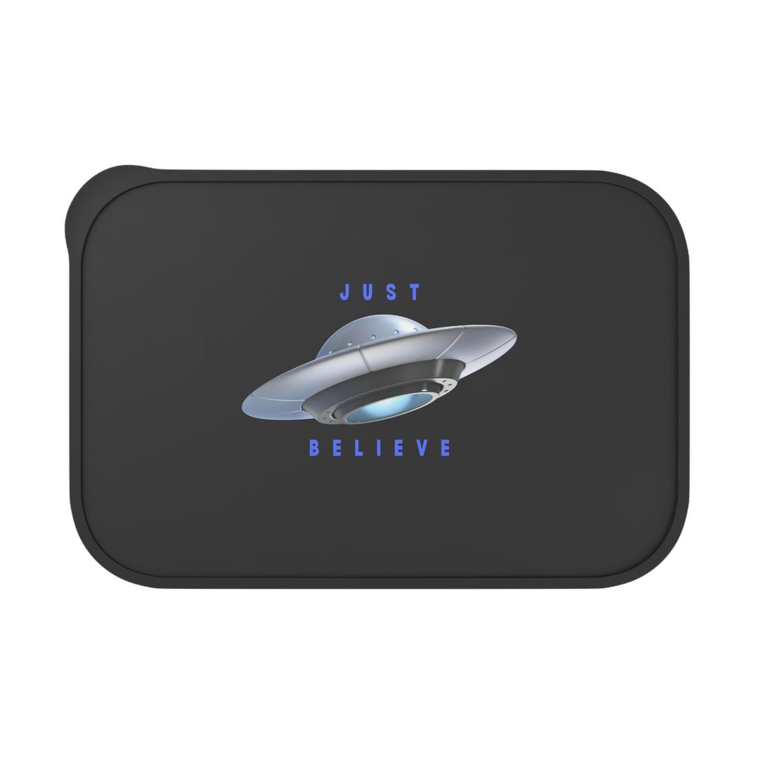Alien UFO 'just Believe' Bento Box: Vegan Meal Prep Lunchbox - Etsy