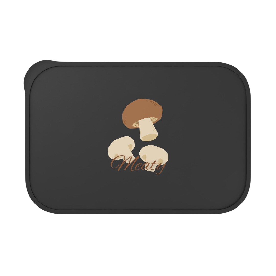 Meaty Mushroom PLA Bento Box With Band and Utensils - Etsy