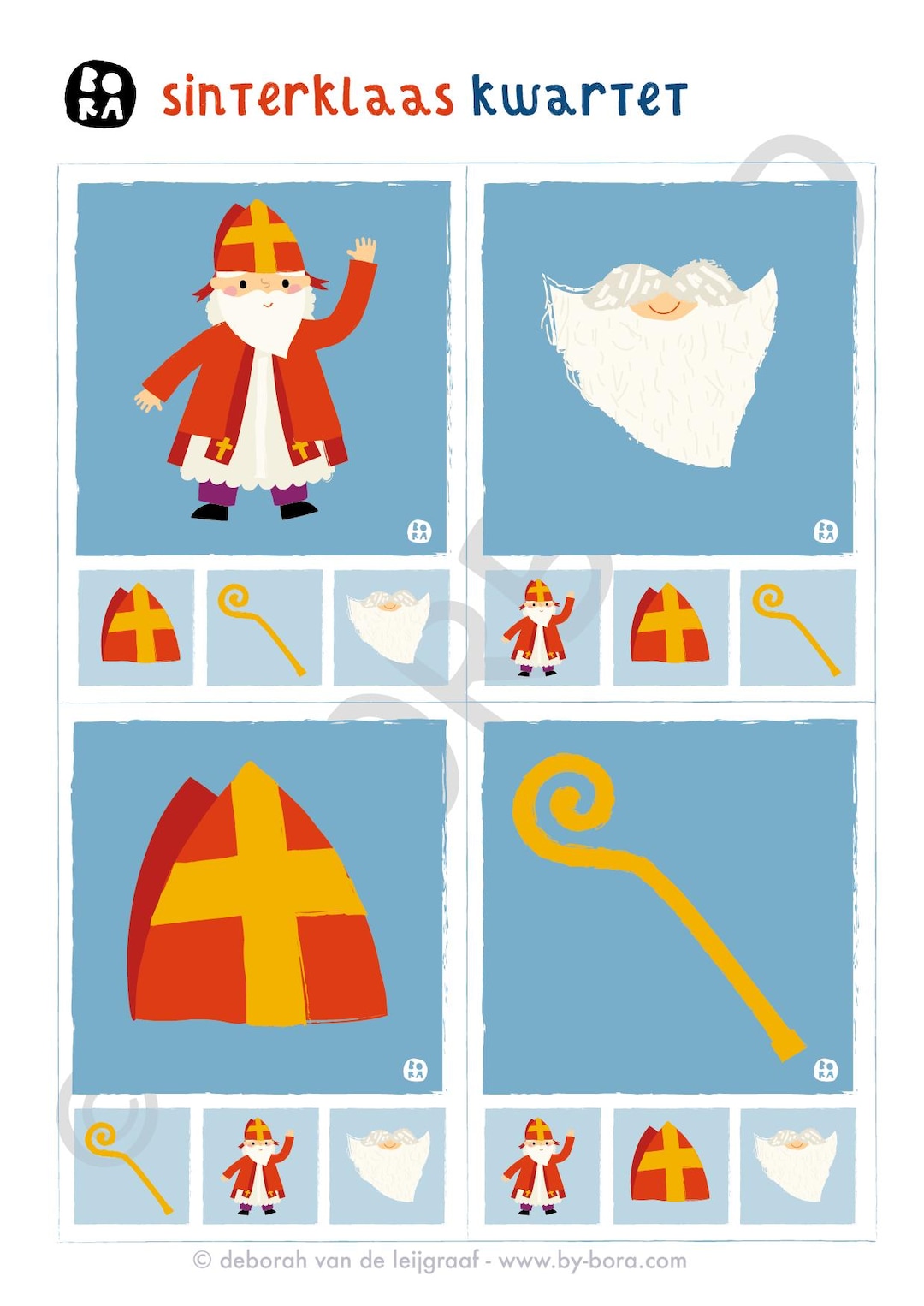 Sinterklaas Kwartet Game - Etsy