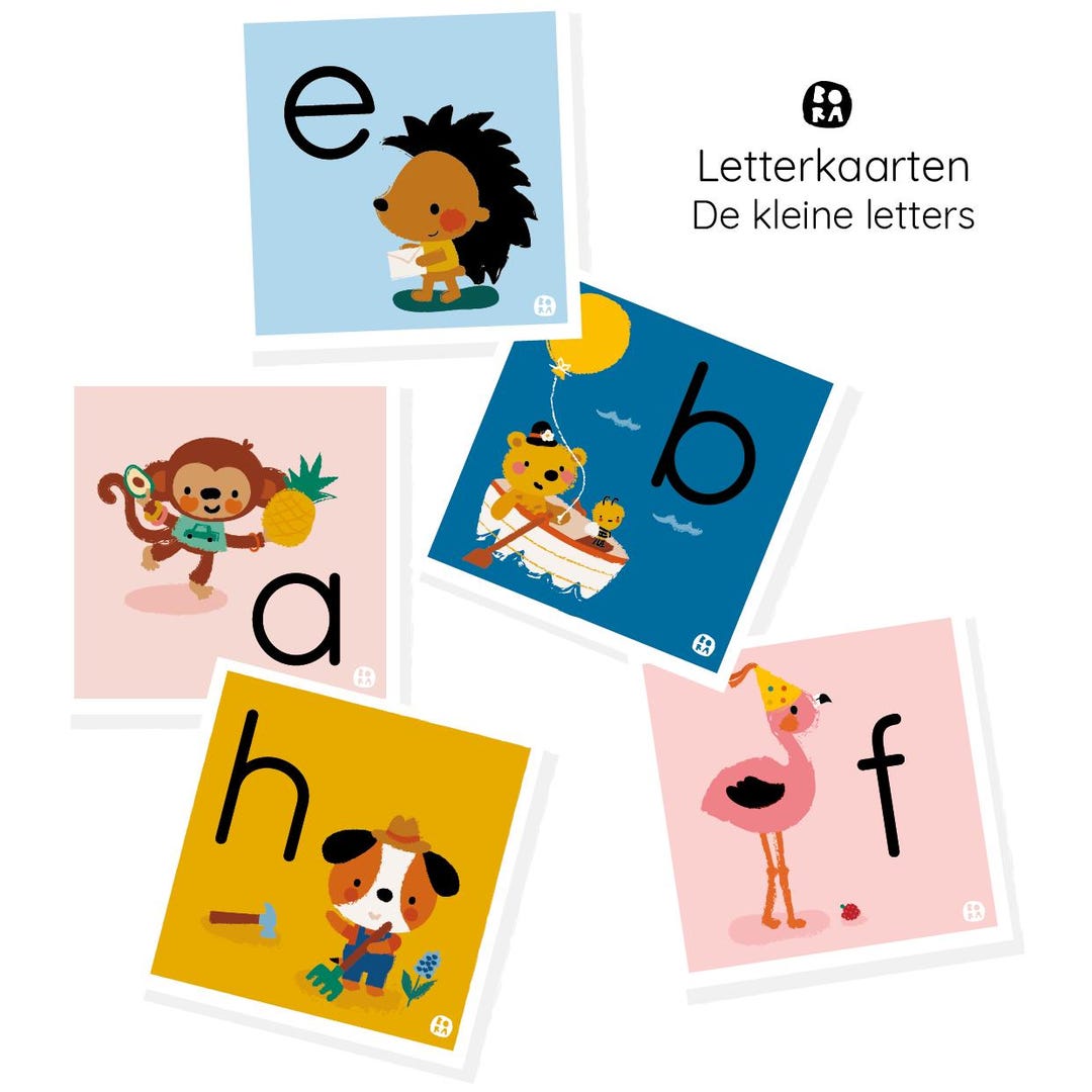 Dutch Alphabet Flashcards – ABC Cards With Letters and Illustrations ...
