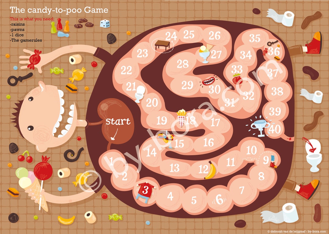 From Candy to Poo Game (english) - Etsy