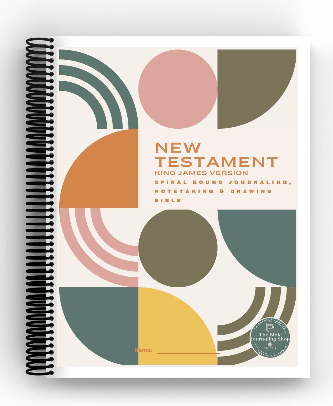 New Testament KJV Spiral Bound Journaling, Notetaking & Drawing Bible ...