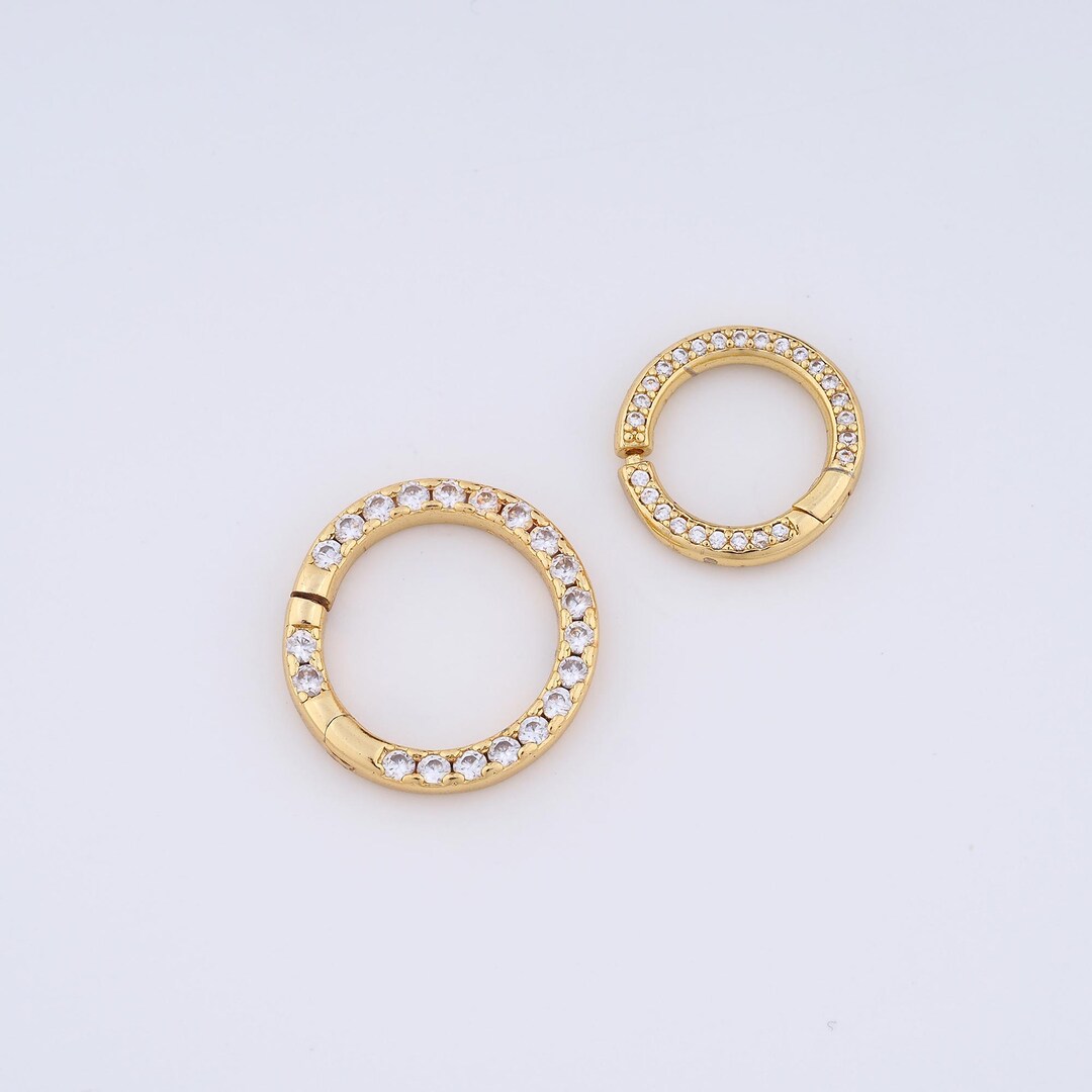 18K Gold Filled Snap Clasp,round Clasp for DIY Jewelry Making Supply - Etsy