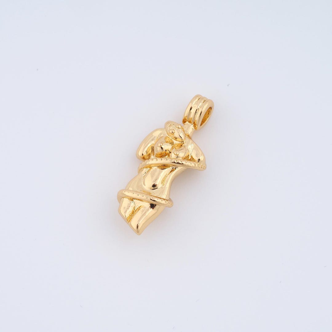 18K Gold Filled Human Body Charms,human Body Pendant for DIY Jewelry ...