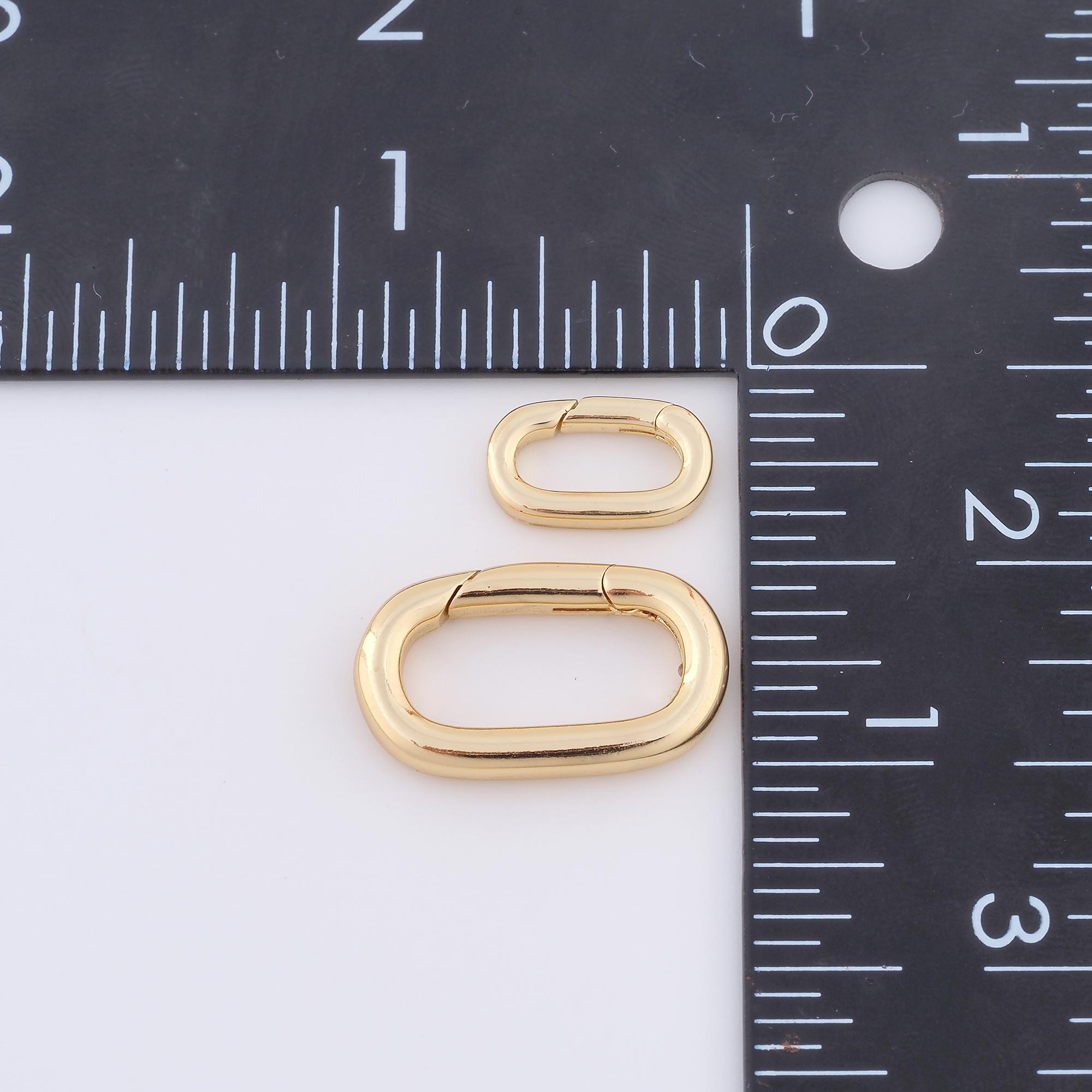 18K Gold Filled Snap Clasp,push Door Clasp for DIY Jewelry Making ...