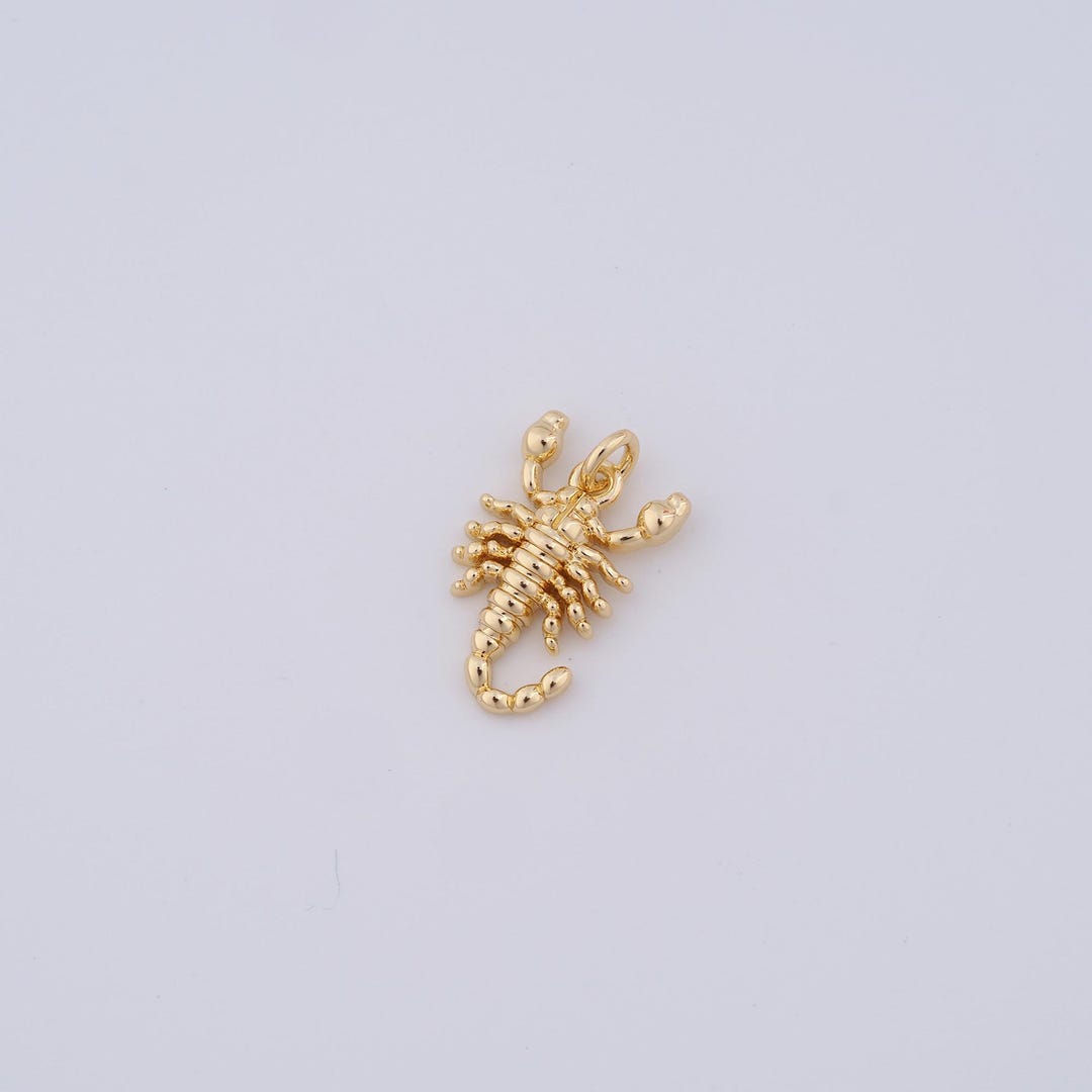 18K Gold Filled Scorpion Charms,scorpion Pendant for DIY Jewelry Making ...